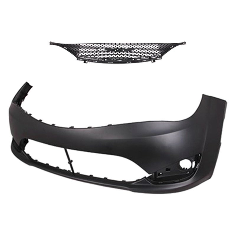 Replace® BNDL-233516 - 2-Piece (Front Bumper Cover, Grille) (Platinum Plus)