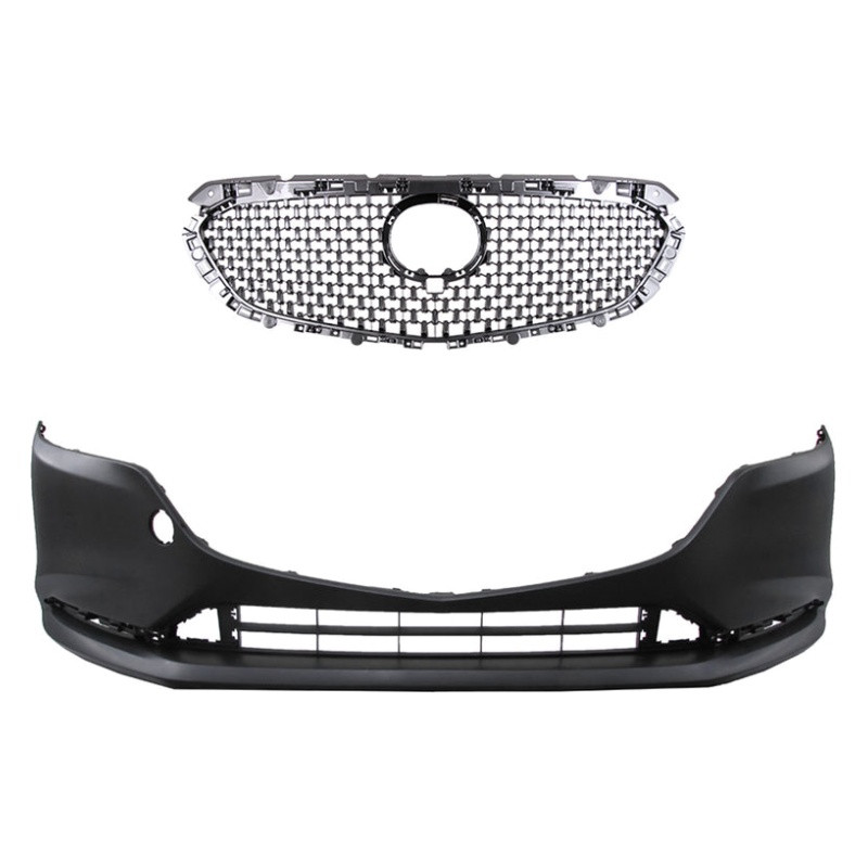 Replace® BNDL-233581 - 2-Piece (Front Bumper Cover, Grille) (CAPA ...