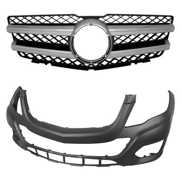 Replace® BNDL-233926 - 2-Piece (Front Bumper Cover, Grille) (CAPA ...