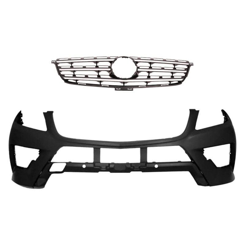 Replace® BNDL-233936 - 2-Piece (Front Bumper Cover, Grille) (Standard Line)