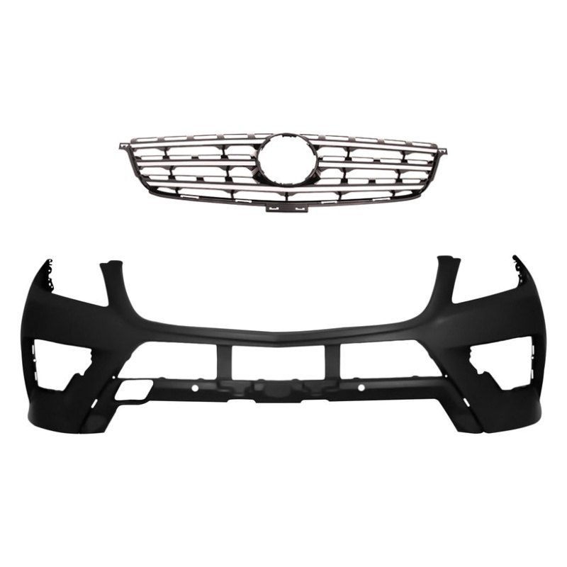Replace® BNDL-233937 - 2-Piece (Front Bumper Cover, Grille) (Standard Line)