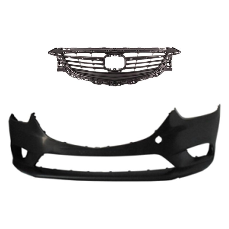 Replace® BNDL-233989 - 2-Piece (Front Bumper Cover, Grille) (Platinum Plus)