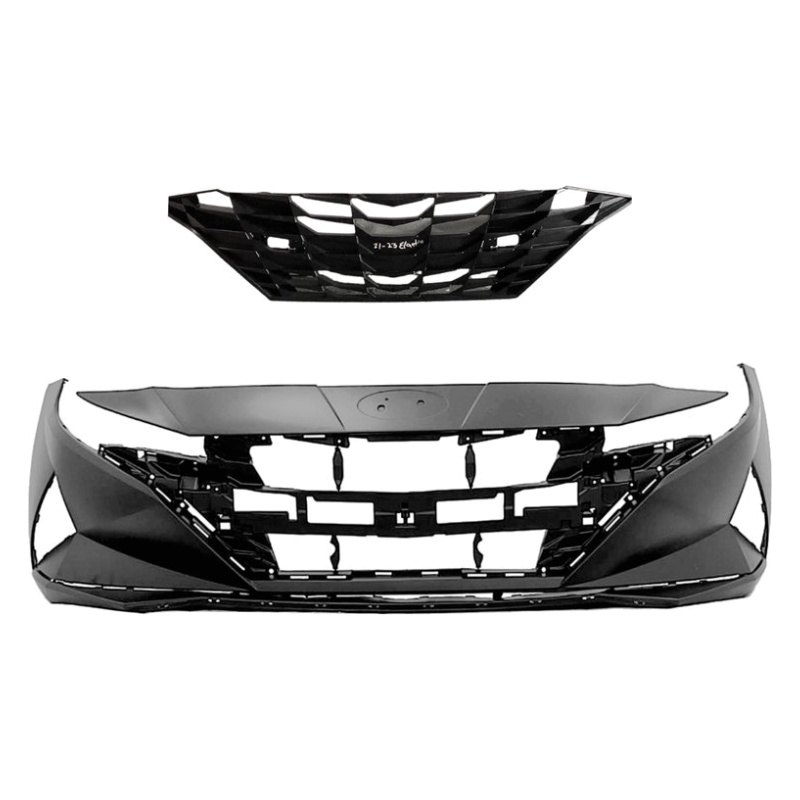Replace® BNDL-234044 - 2-Piece (Front Bumper Cover, Grille) (Standard Line)