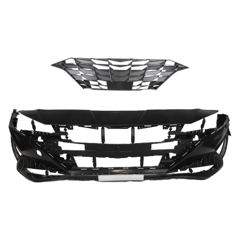 Replace® BNDL-234052 - 2-Piece (Front Bumper Cover, Grille) (Standard Line)