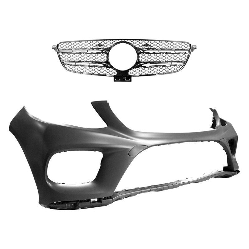 Replace® BNDL-234321 - 2-Piece (Front Bumper Cover, Grille) (CAPA ...