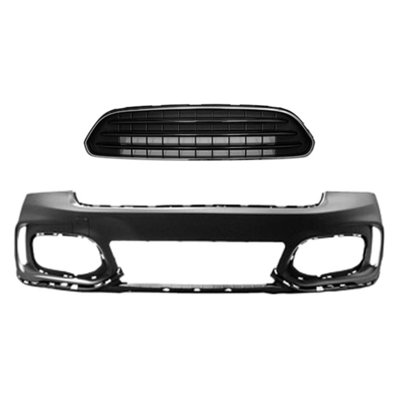 Replace® BNDL-236323 - 2-Piece (Front Bumper Cover, Grille) (Standard Line)