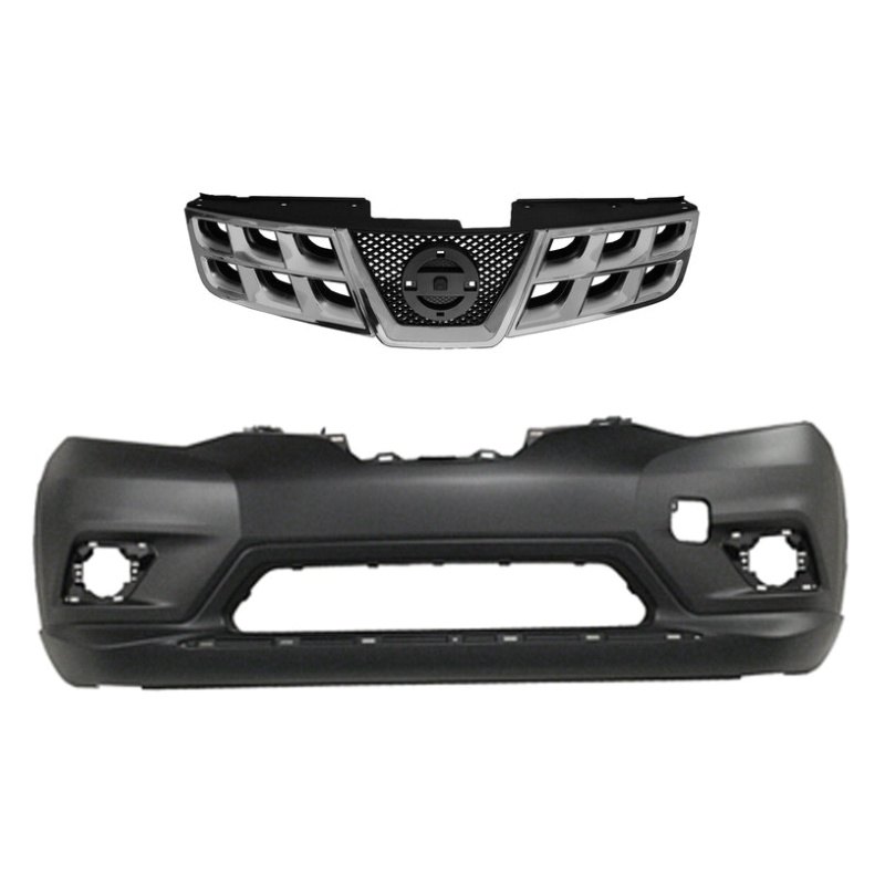 Replace® BNDL-236326 - 2-Piece (Front Bumper Cover, Grille) (Brand New OE)