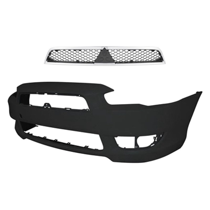 Replace® BNDL-236355 - 2-Piece (Front Bumper Cover, Grille) (Standard Line)