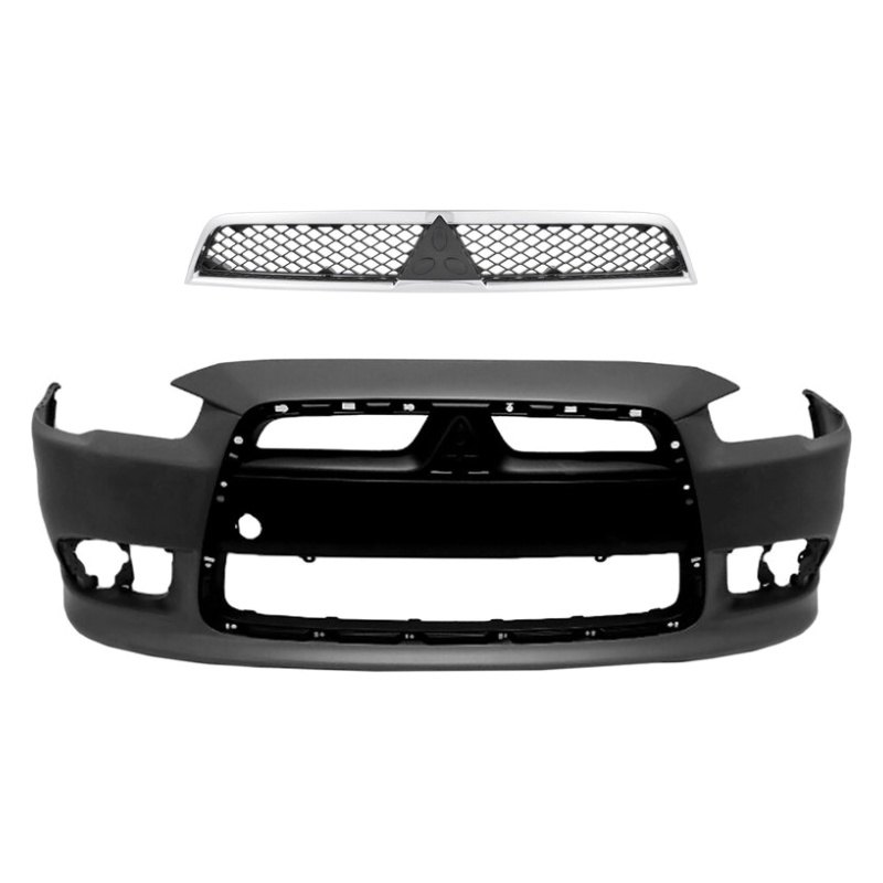 Replace® BNDL-236356 - 2-Piece (Front Bumper Cover, Grille) (Standard Line)