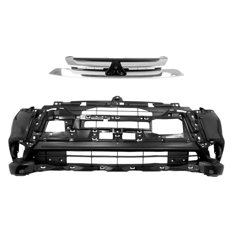 Replace® BNDL-236388 - 2-Piece (Front Bumper Cover, Grille) (Standard Line)