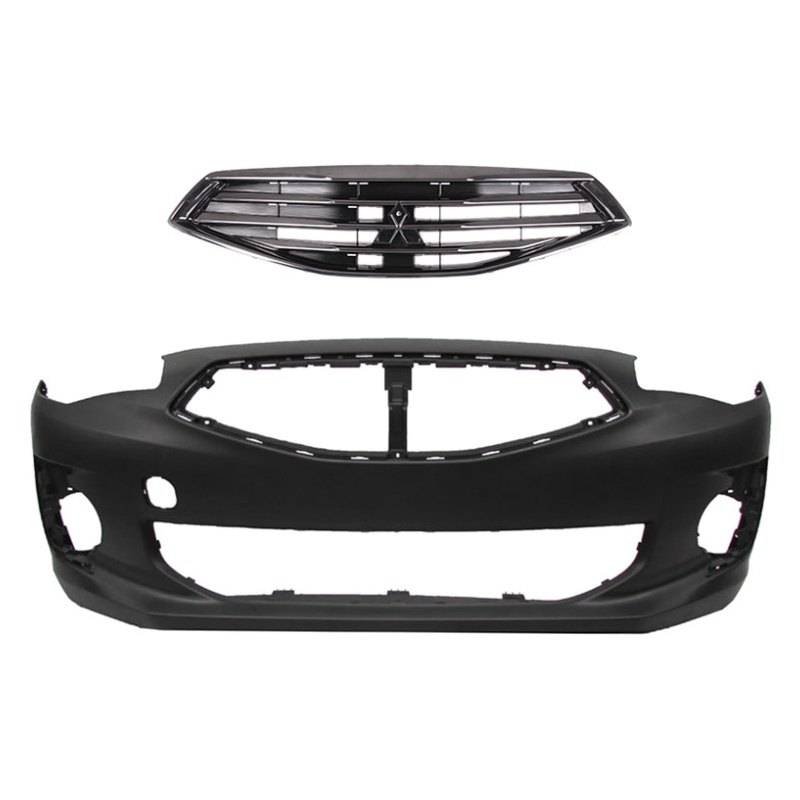 Replace® BNDL-236395 - 2-Piece (Front Bumper Cover, Grille) (Standard Line)
