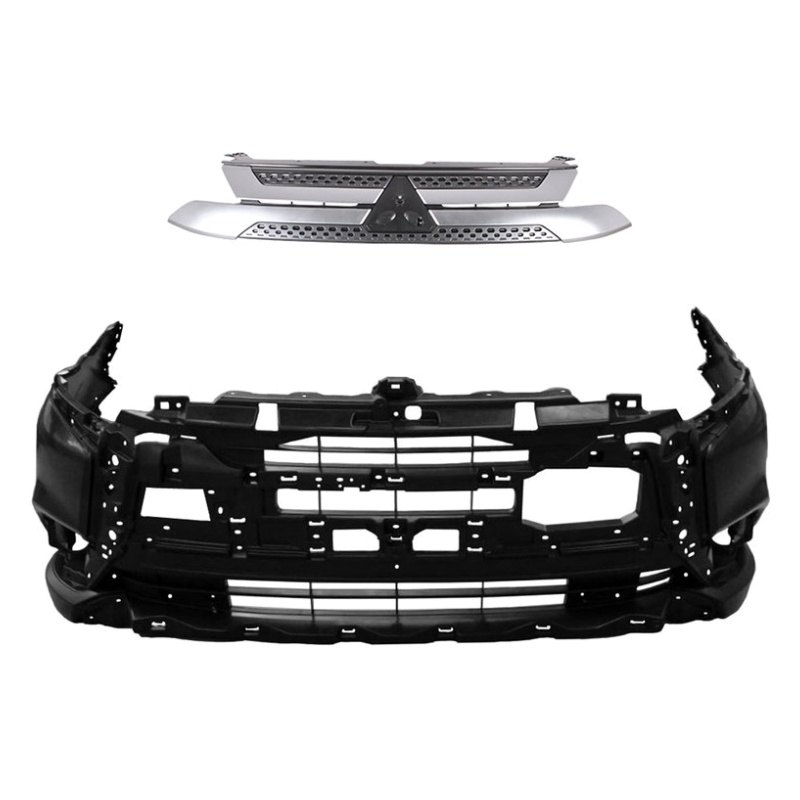 Replace® BNDL-236439 - 2-Piece (Front Bumper Cover, Grille) (Standard Line)