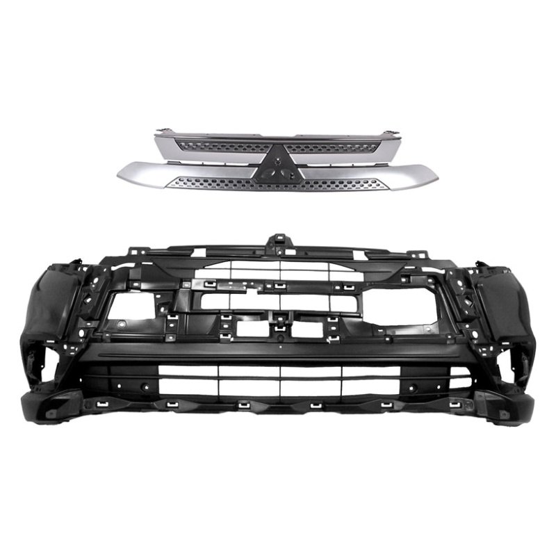 Replace® BNDL-236441 - 2-Piece (Front Bumper Cover, Grille) (Standard Line)