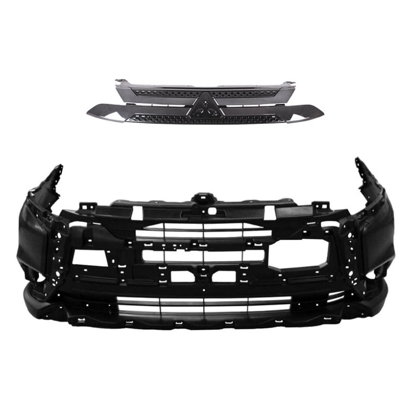 Replace® BNDL-236442 - 2-Piece (Front Bumper Cover, Grille) (Standard Line)
