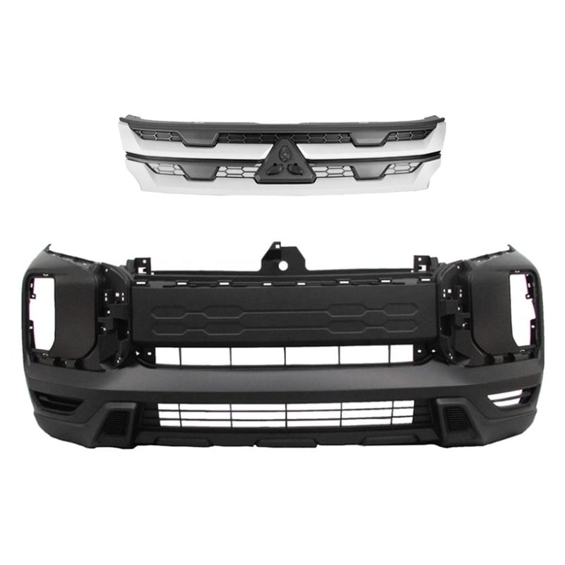 Replace® BNDL-236473 - 2-Piece (Front Bumper Cover, Grille) (Standard Line)