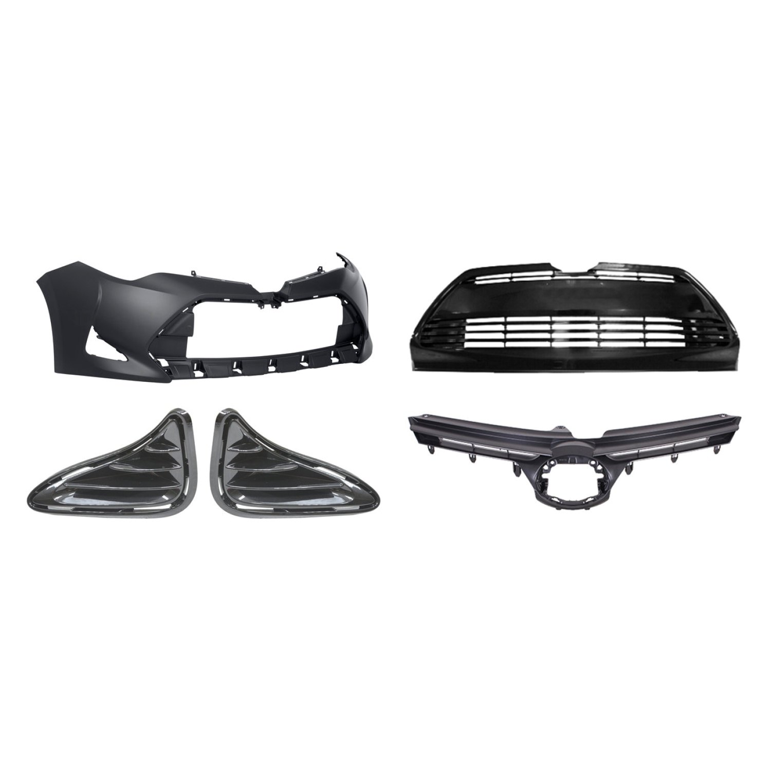 Replace® BNDL-920883 - 4-Pc Front Bumper Cover Kit