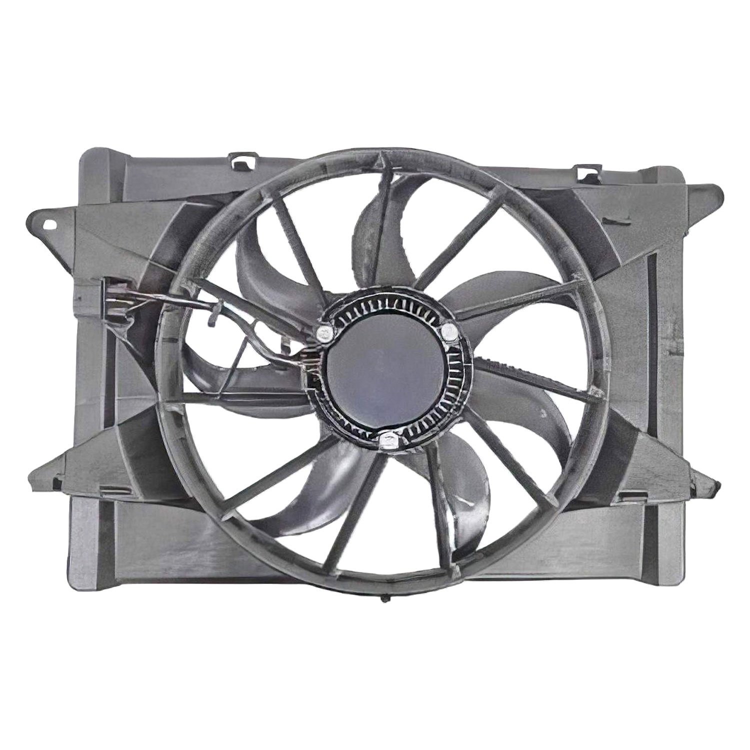 Replace® CH3115208 - Radiator and Condenser Fan Assembly with One Big Fan