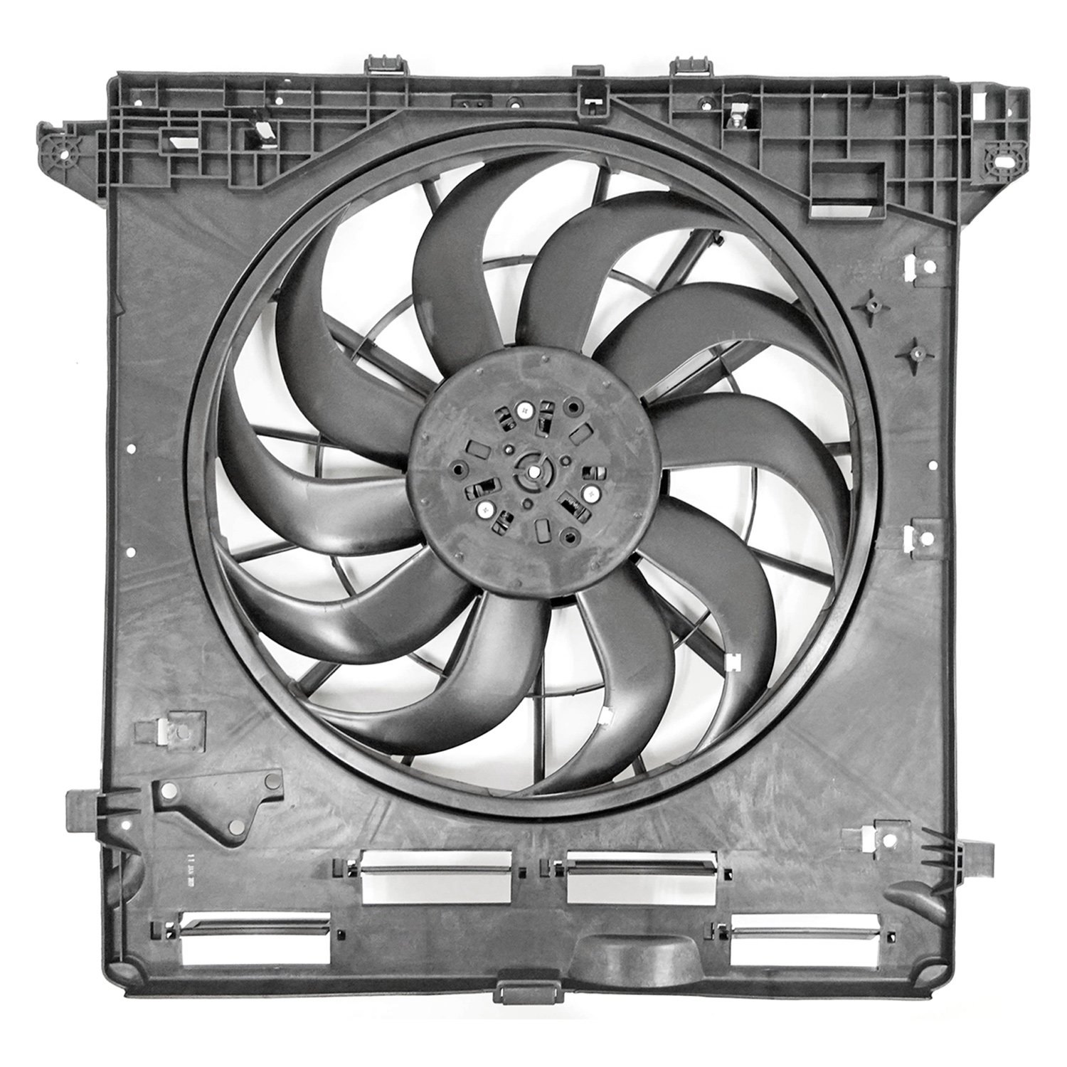 Replace® FO3115238 - Radiator and Condenser Fan Assembly with One Big Fan