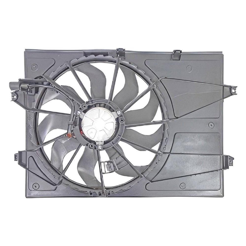 Replace® HY3115183 - Radiator and Condenser Fan Assembly with One Big Fan
