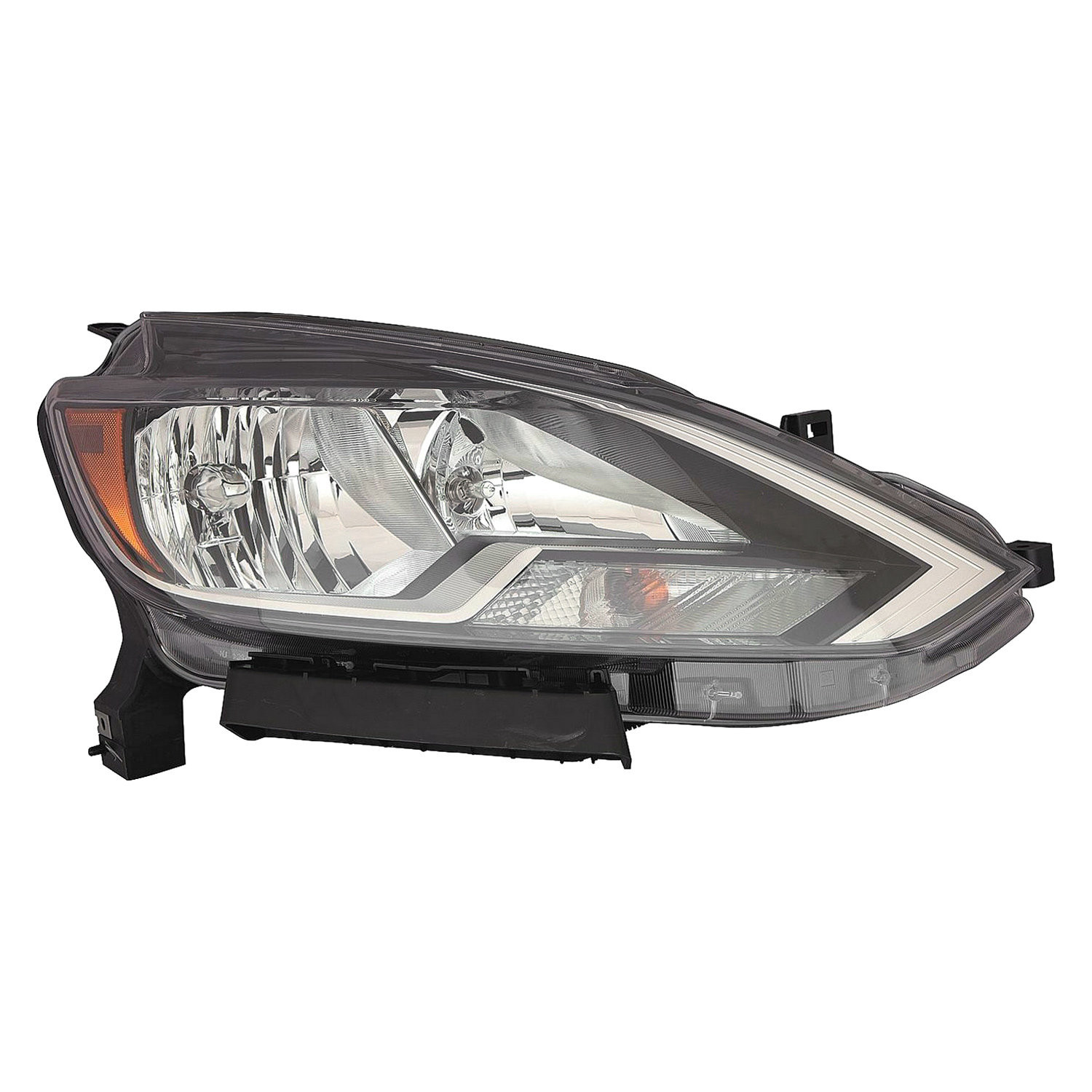 Replace® NI2503244C - Passenger Side Replacement Headlight (CAPA Certified)