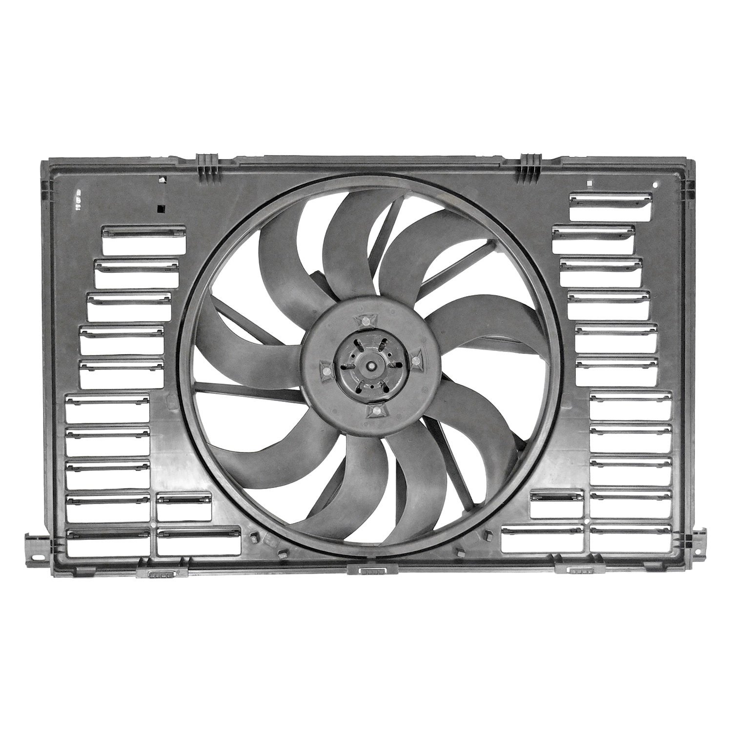 Replace® PO3115106 - Radiator and Condenser Fan Assembly with One Big Fan