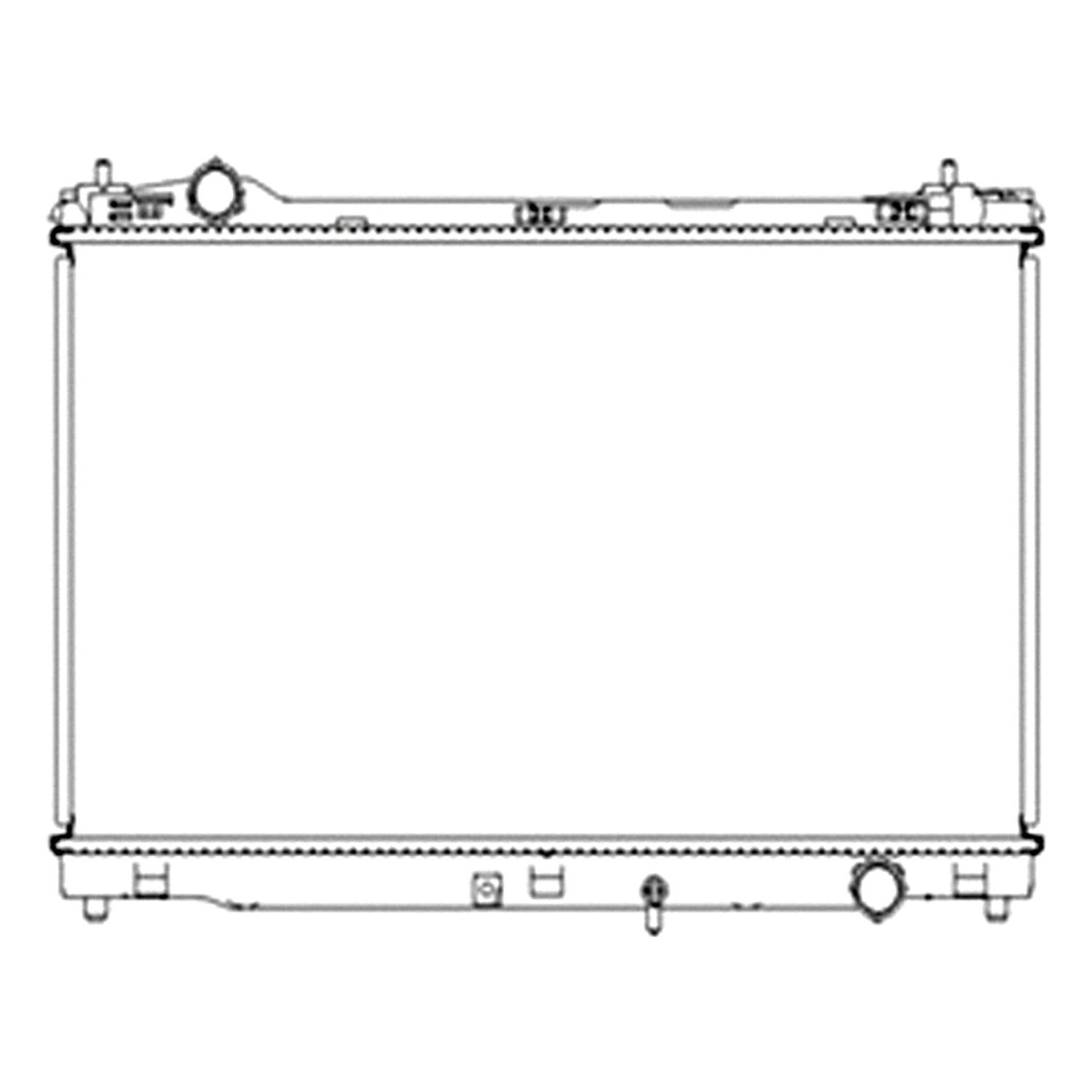 Replace® RAD13477 - Engine Coolant Radiator