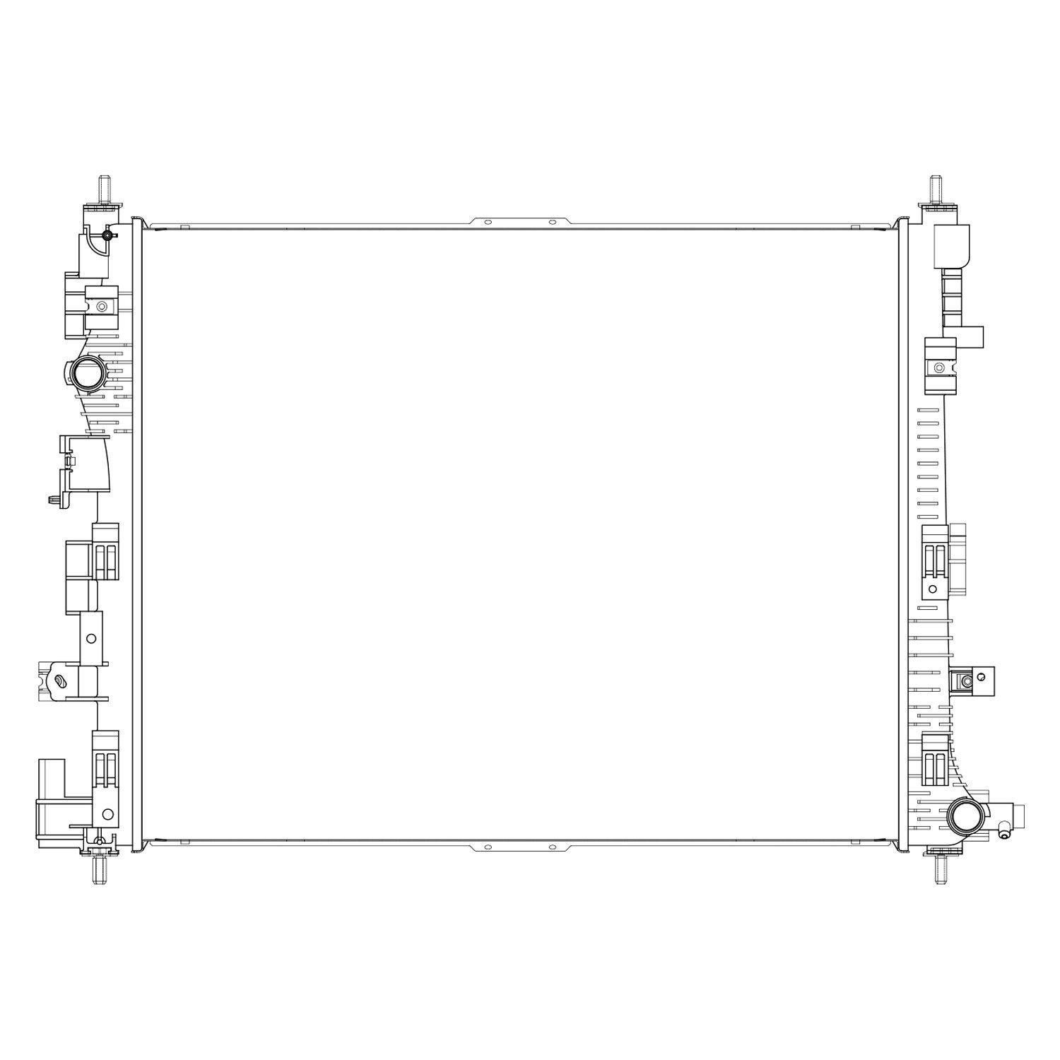 Replace® RAD13682 - Engine Coolant Radiator