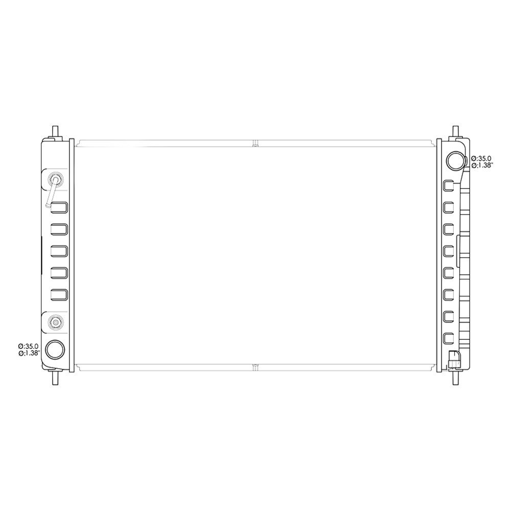 Replace® RAD2988 - Engine Coolant Radiator