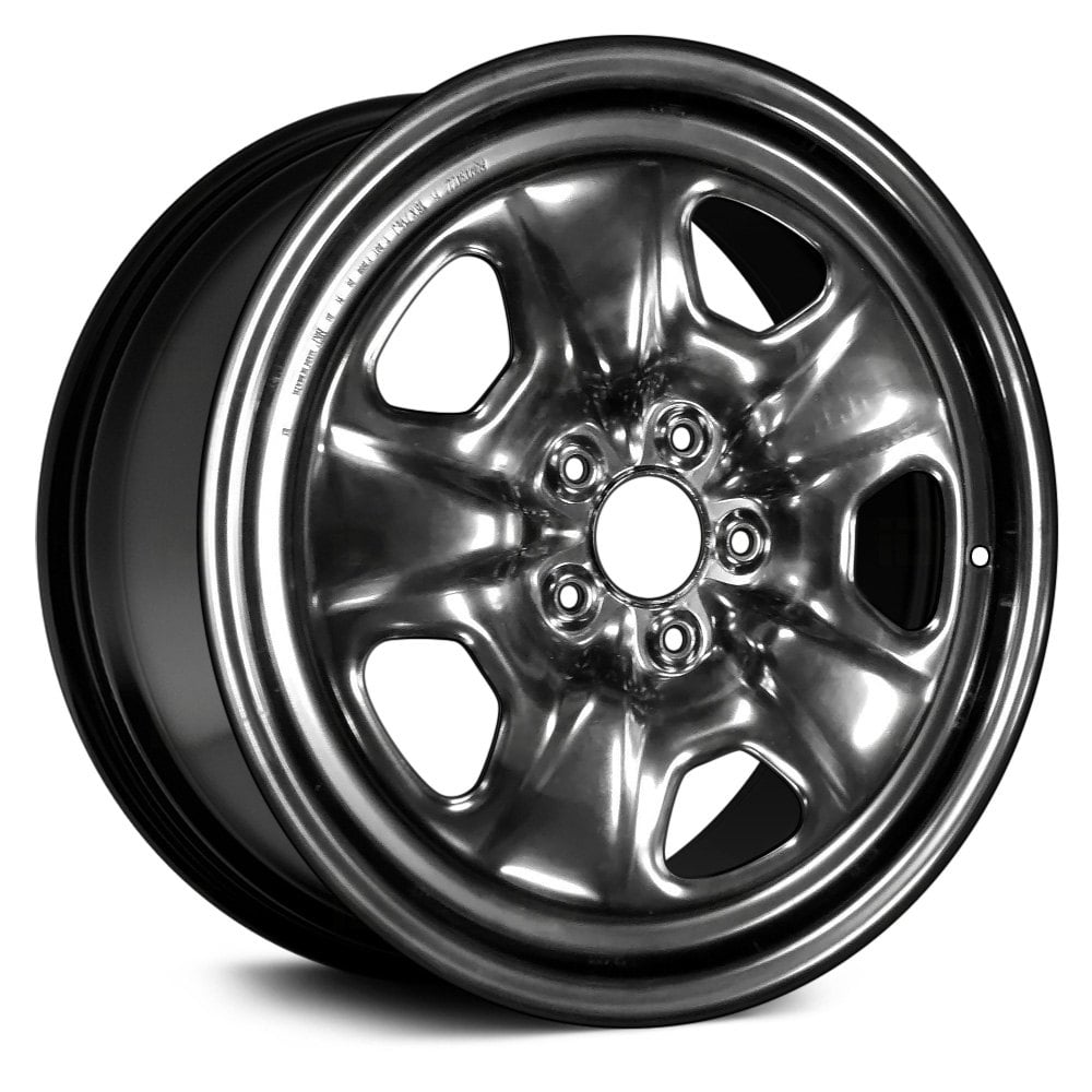Replace® STLGM065U45 - 5-Slot Black 18x7.5 Steel Factory Wheel ...
