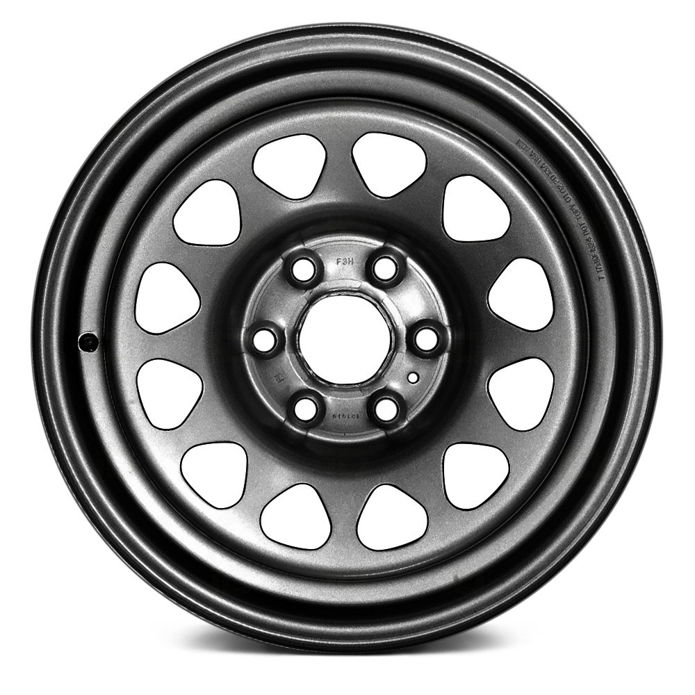 Replace® STLGN096U45 - 12-Hole Black 17x8 Steel Factory Wheel ...