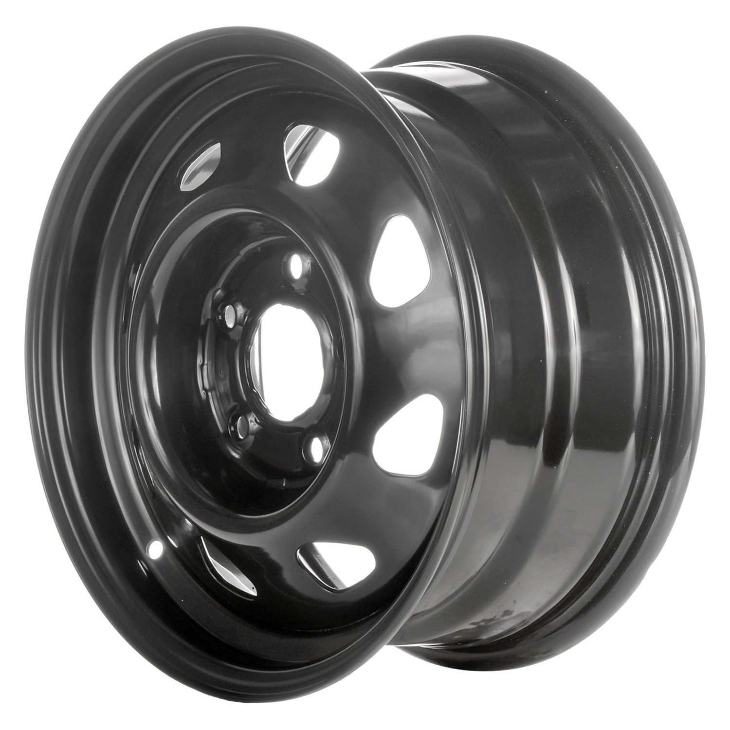 Replace® STLGF096U45 - 8-Slot Black 15x7 Steel Factory Wheel ...