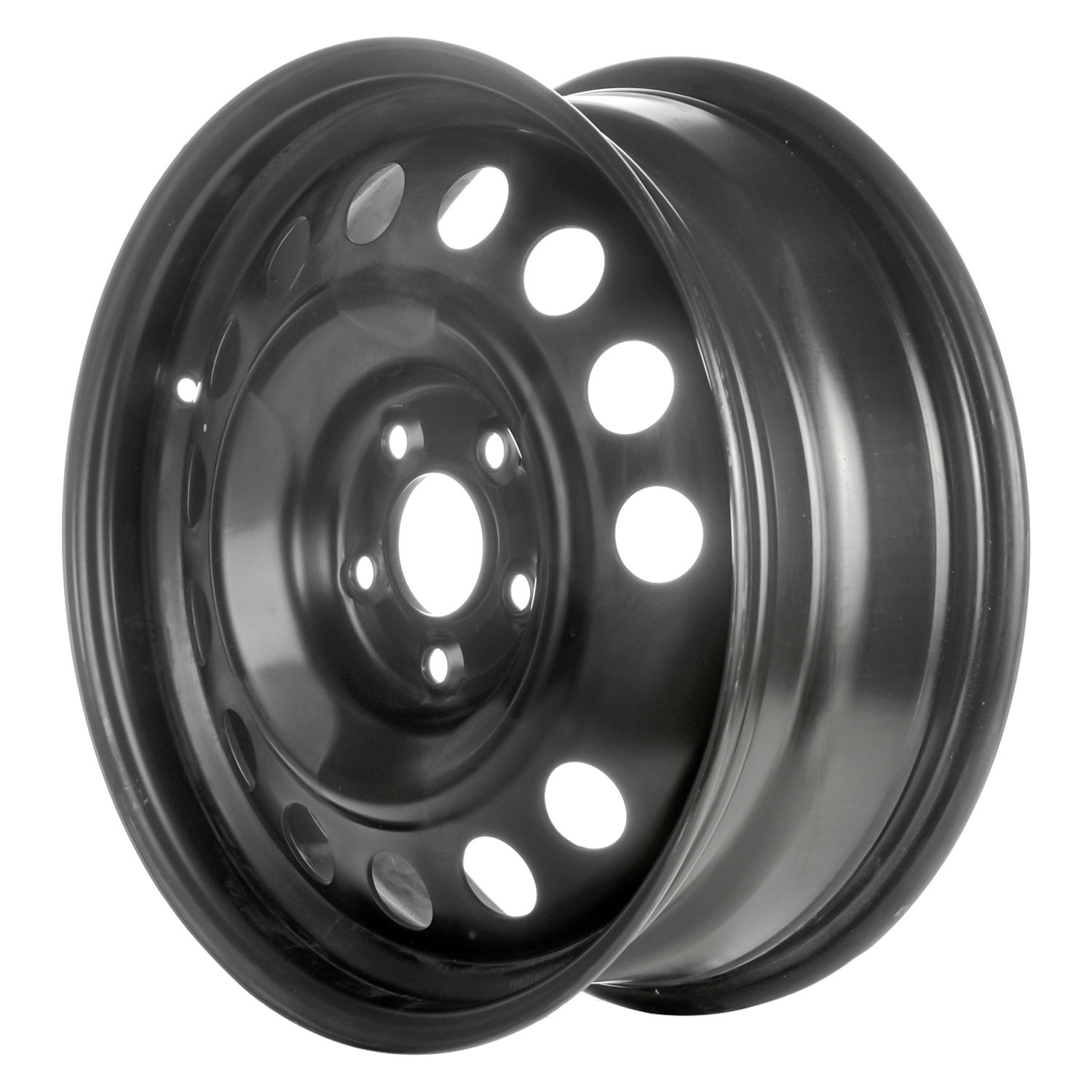 Replace® STLHZ097U45 - 14-Hole Black 17x6.5 Steel Factory Wheel ...