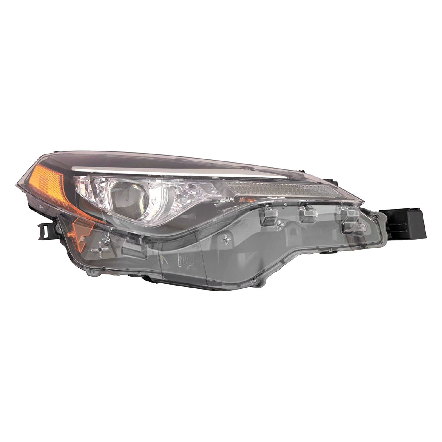Replace® TO2503249C - Passenger Side Replacement Headlight (CAPA Certified)