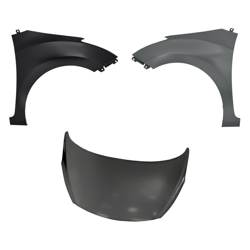 Replacement BNDL-204338 - 3-Piece (Hood Panel, Front Driver and ...