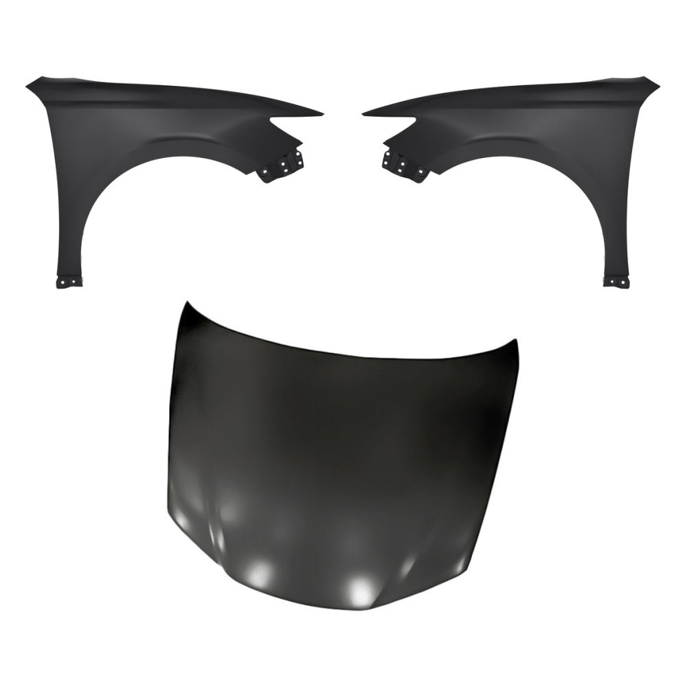 Replacement BNDL-204604 - 3-Piece (Hood Panel, Front Driver and ...
