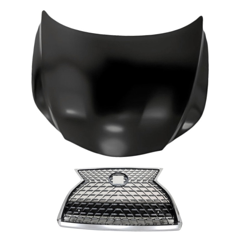 Replacement BNDL-209412 - 2-Piece (Hood Panel, Grille) (Standard Line)