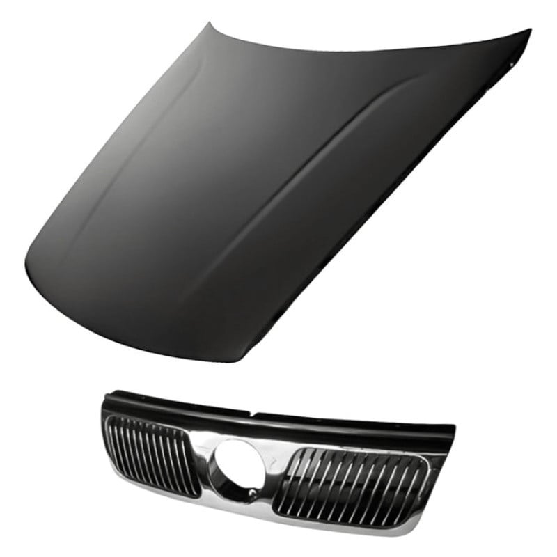 Replacement BNDL-210075 - 2-Piece (Hood Panel, Grille) (Standard Line)