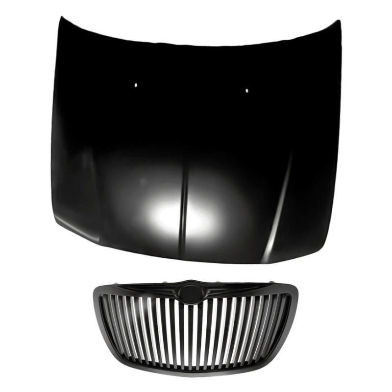 Replacement BNDL-210203 - 2-Piece (Hood Panel, Grille) (Standard Line)