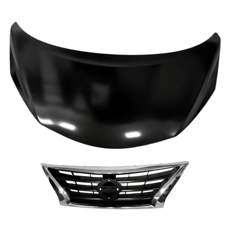 Replacement BNDL-210260 - 2-Piece (Hood Panel, Grille) (Standard Line)