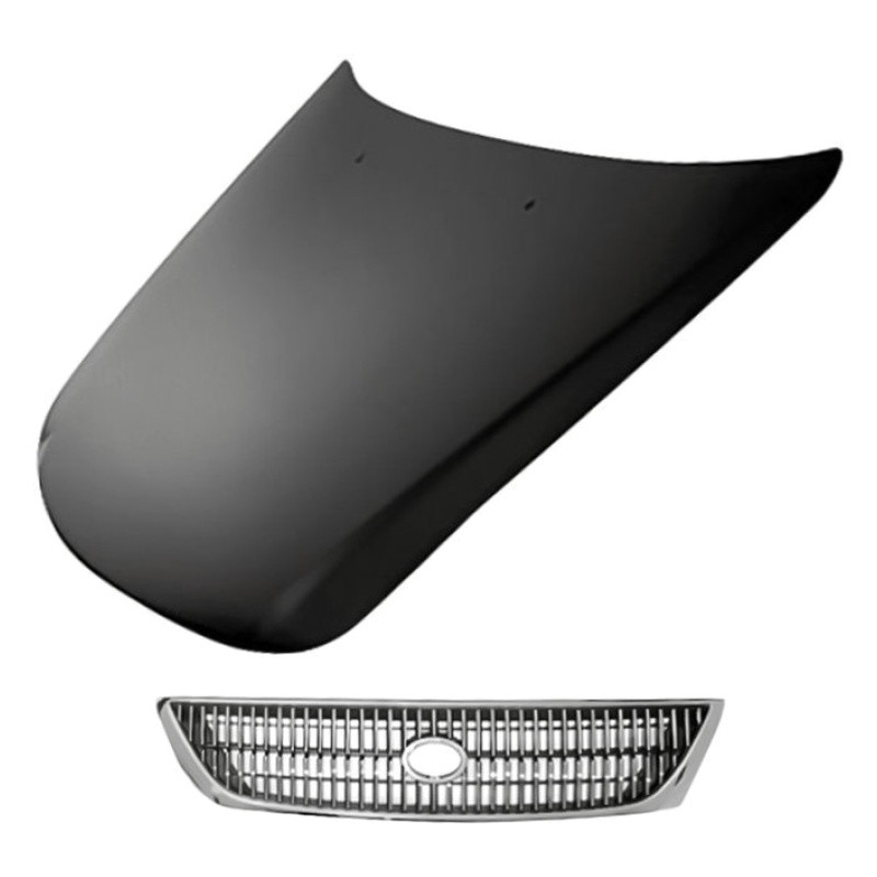 Replacement BNDL-210388 - 2-Piece (Hood Panel, Grille) (Standard Line)