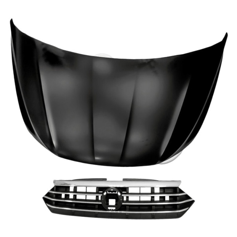 Replacement BNDL-210807 - 2-Piece (Hood Panel, Grille) (Standard Line)