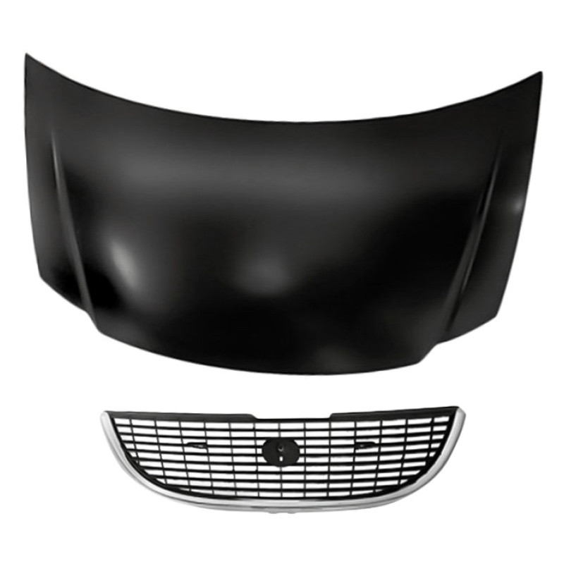 Replacement BNDL-211038 - 2-Piece (Hood Panel, Grille) (Standard Line)