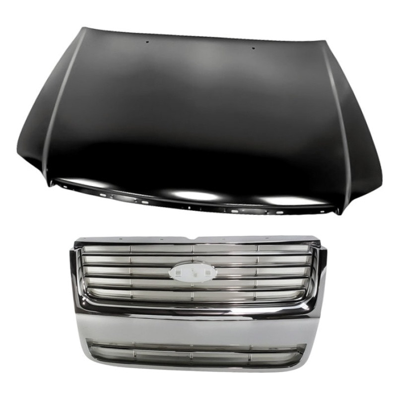 Replacement BNDL-211330 - 2-Piece (Hood Panel, Grille) (Standard Line)