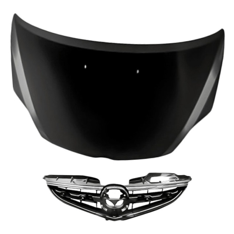 Replacement BNDL-211353 - 2-Piece (Hood Panel, Grille) (Standard Line)