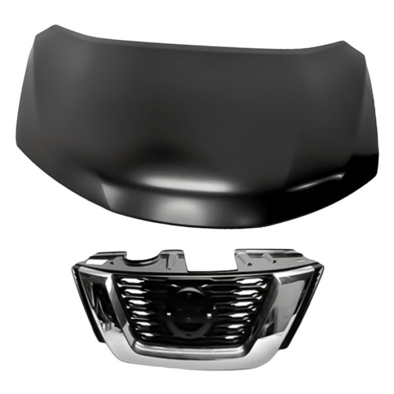 Replacement BNDL-212398 - 2-Piece (Hood Panel, Grille) (Standard Line)
