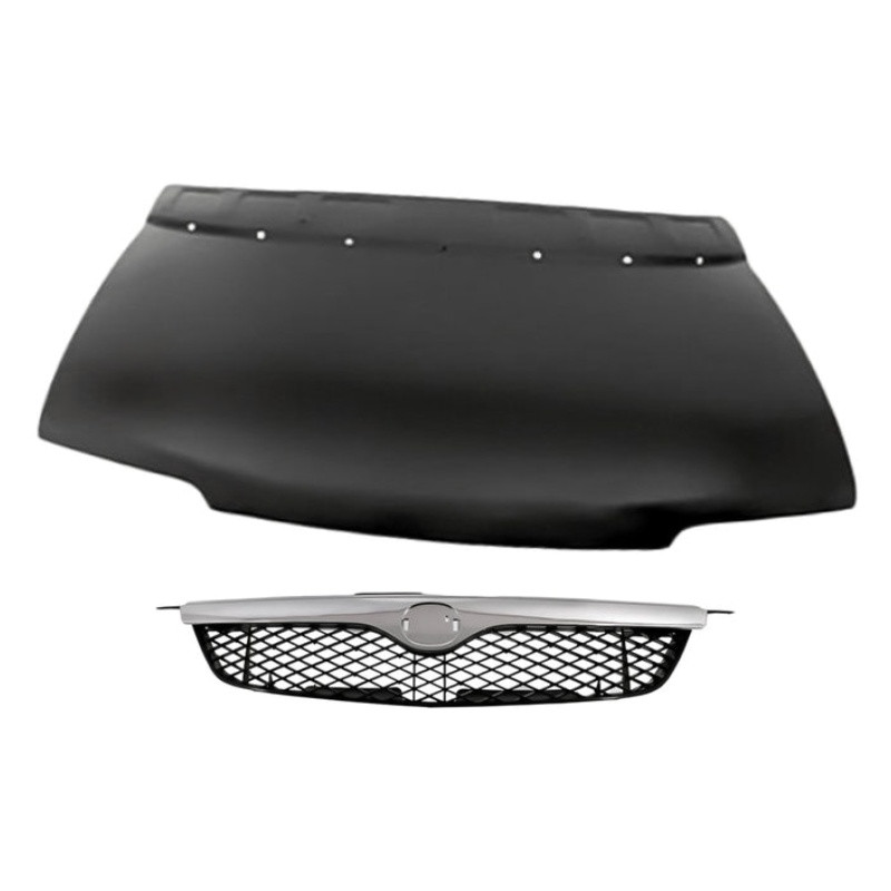 Replacement BNDL-213047 - 2-Piece (Hood Panel, Grille) (Standard Line)