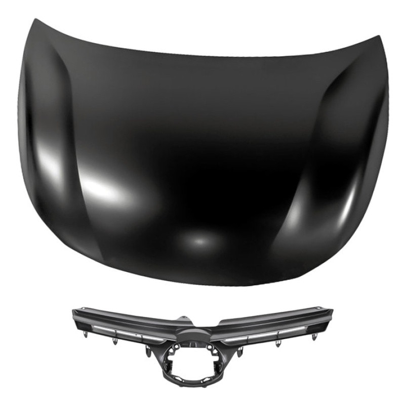 Replacement BNDL-213298 - 2-Piece (Hood Panel, Grille) (Standard Line)