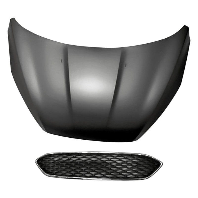 Replacement BNDL-214117 - 2-Piece (Hood Panel, Grille) (CAPA Certified)