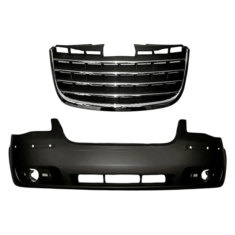 Replacement BNDL-220496 - 2-Piece (Front Bumper Cover, Grille ...