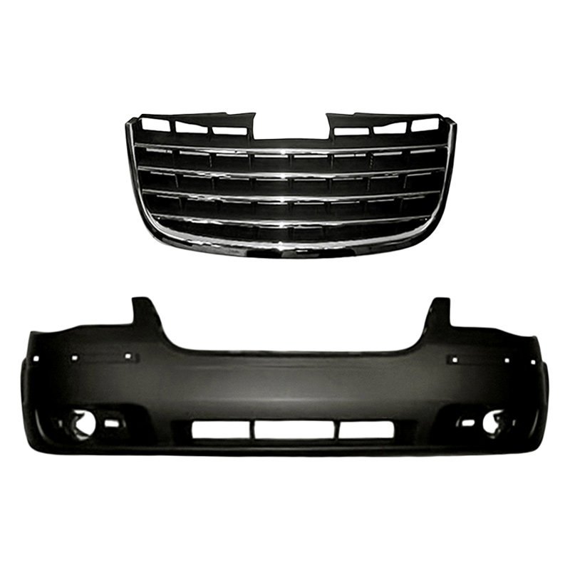 Replacement BNDL-220497 - 2-Piece (Front Bumper Cover, Grille ...